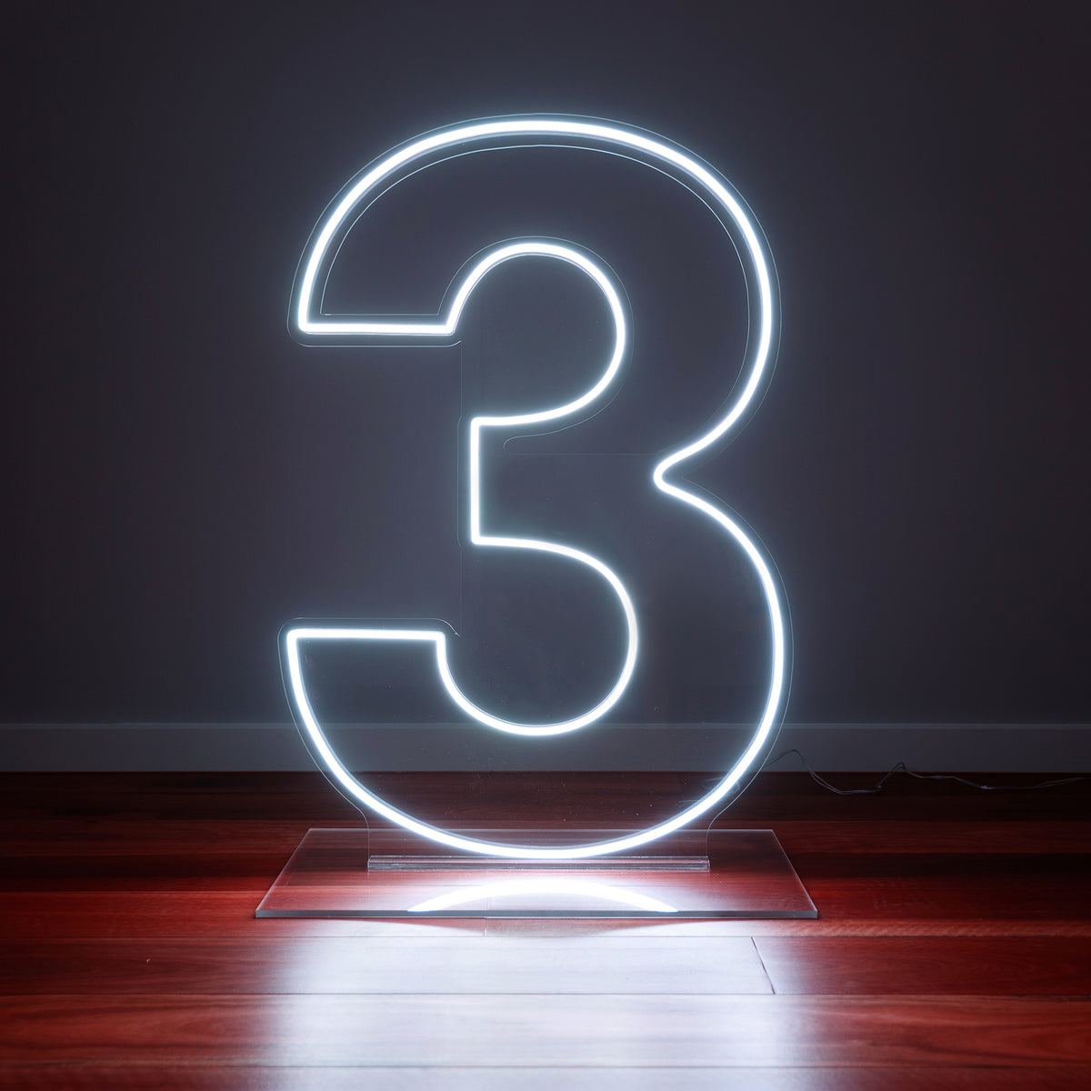 3 Standing Neon Sign Hire – Neon Glow Co.
